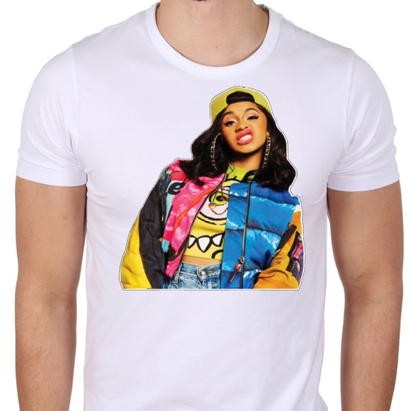 Shirts | Cardi B White Tee | Poshmark